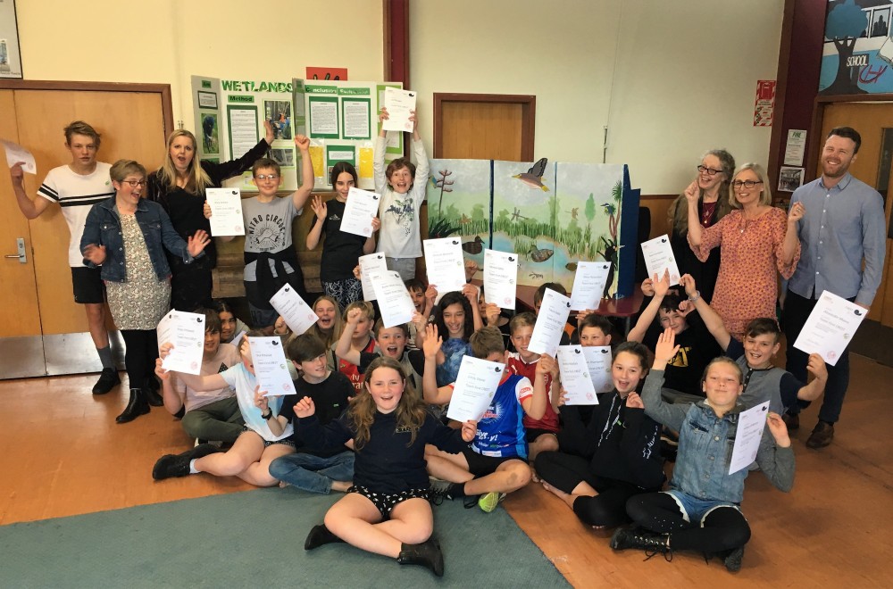 Kids earn new award for swamp project