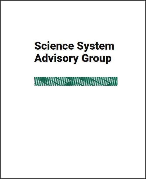 Submission to the Science System Advisory Group’s phase 1 consultation
